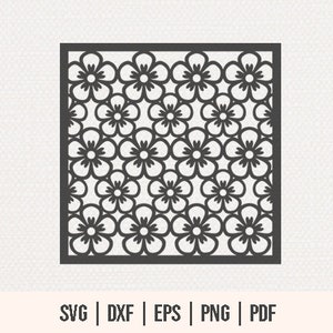 Floral Pattern SVG - Floral Designs SVG - Seamless Flower Pattern SVG ...