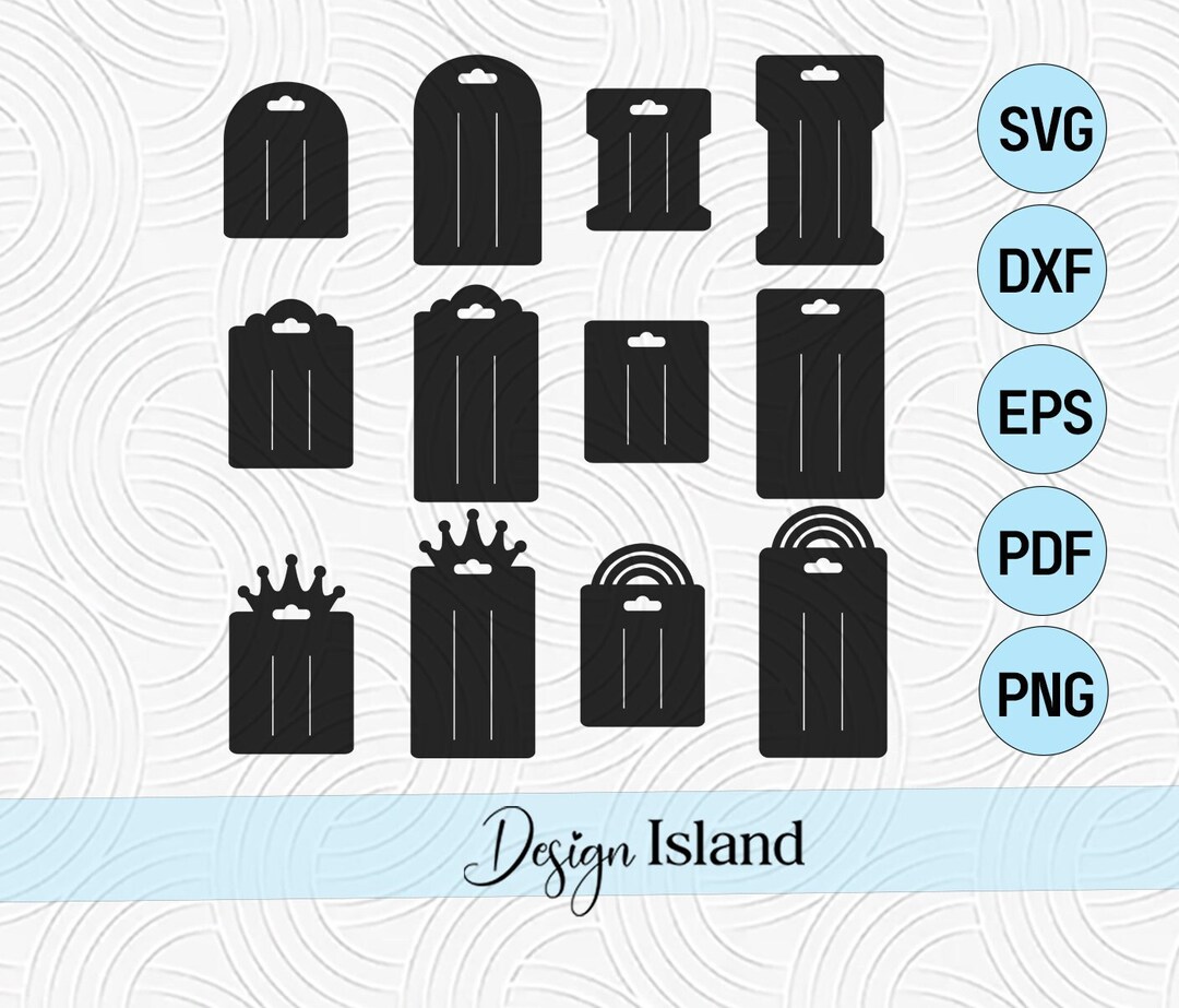 12 Bow Card SVG Hair Bow Card Svg Bow Display Card Svg - Etsy