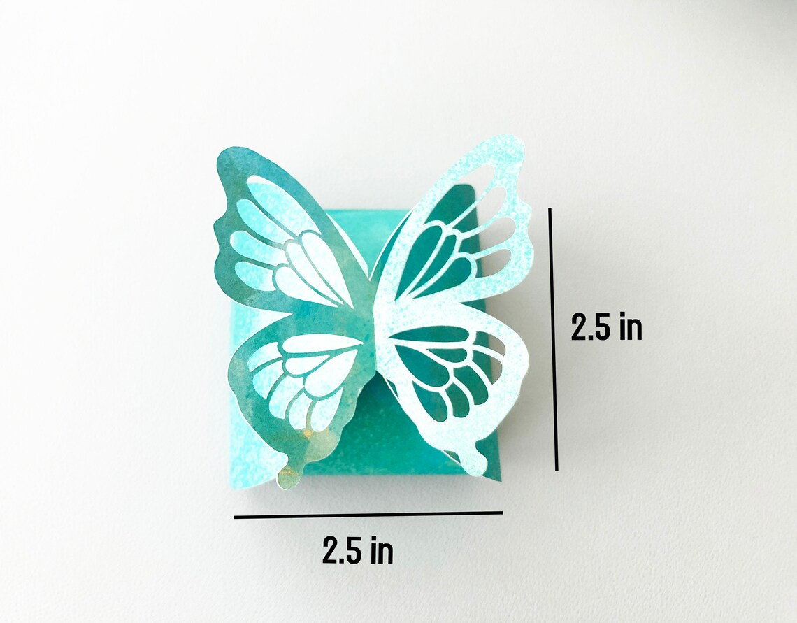 Butterfly Box SVG Butterfly Gift Box Template Twist Box - Etsy