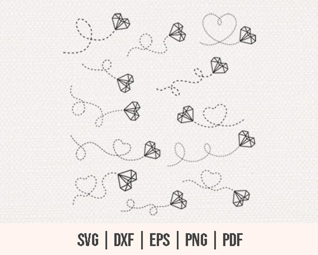 Heart Paths Bundle SVG PNG Files for Cutting Machines - Hearts Bundle ...