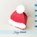 Santa Hat Box SVG Santa Hat Gift Box Template Christmas - Etsy