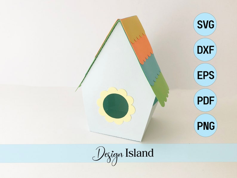 3D Paper Birdhouse Gift Box Gift Box SVG Birdhouse With - Etsy