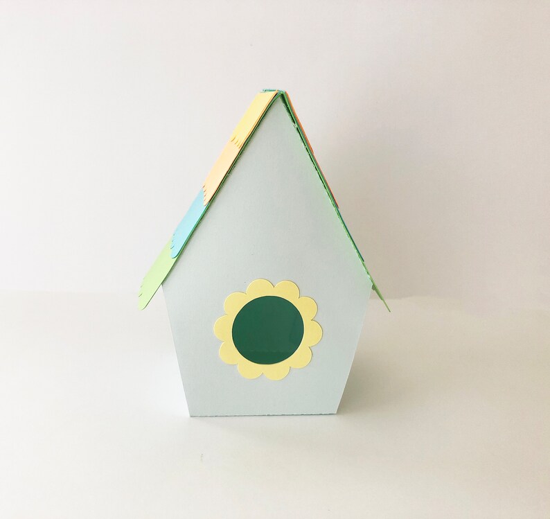 3D Paper Birdhouse Gift Box Gift Box SVG Birdhouse With - Etsy