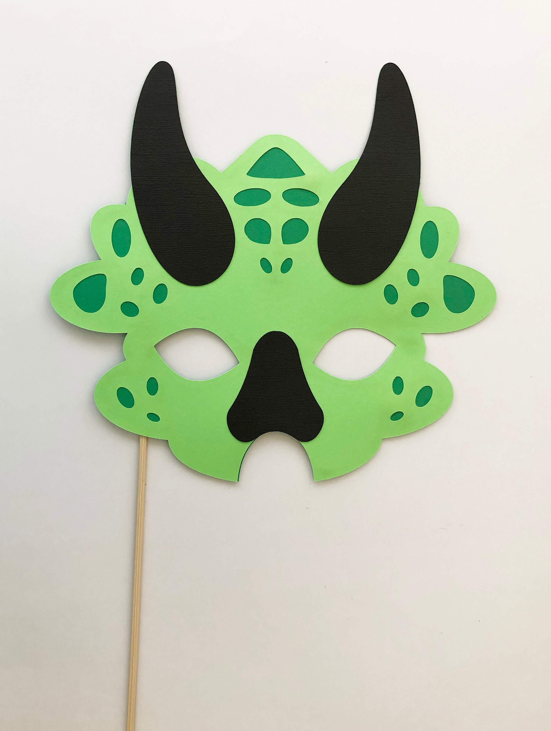 3D Layered Dinosaur Face Mask for Party Dinosaur Mask SVG - Etsy