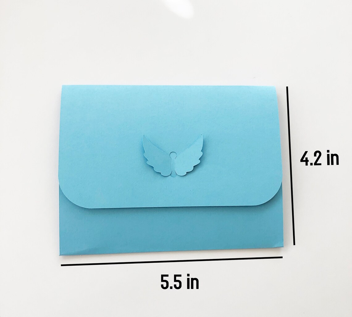 Angel Wings Envelope Cut Files for Silhouette/ Cricut No - Etsy