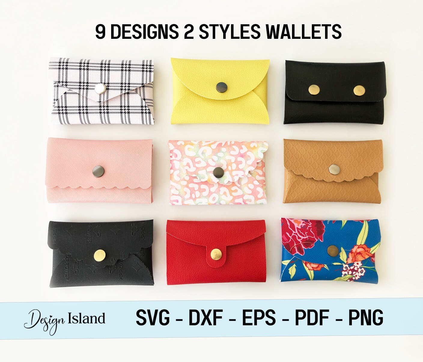 Card Wallets Bundle SVG Coin Purse SVG No Sew Coin Purse - Etsy