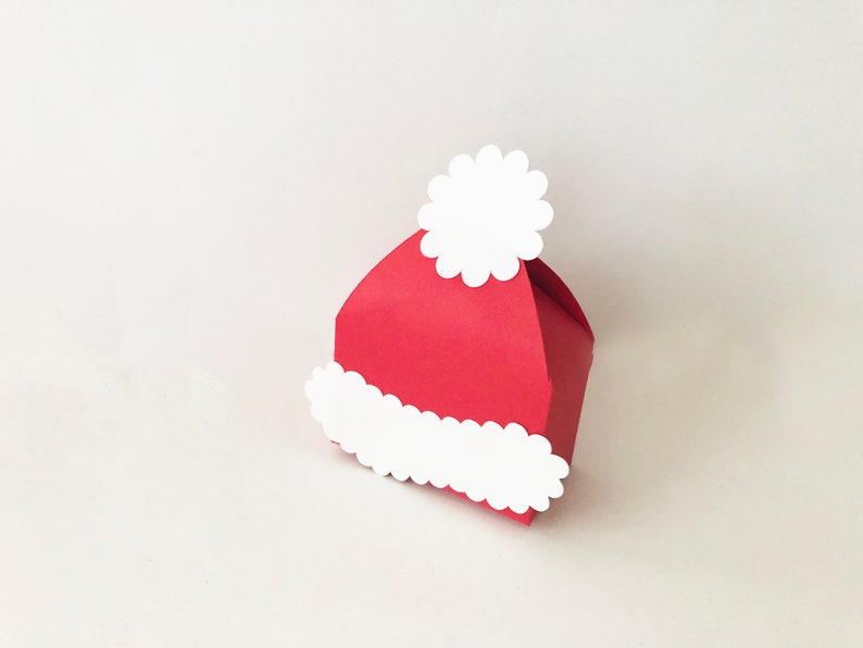 Santa Hat Box SVG Santa Hat Gift Box Template Christmas - Etsy