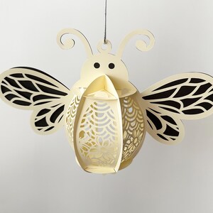 Bumble Bee Lantern SVG Bundle - Honey Bee Lantern SVG - Floral Bee ...