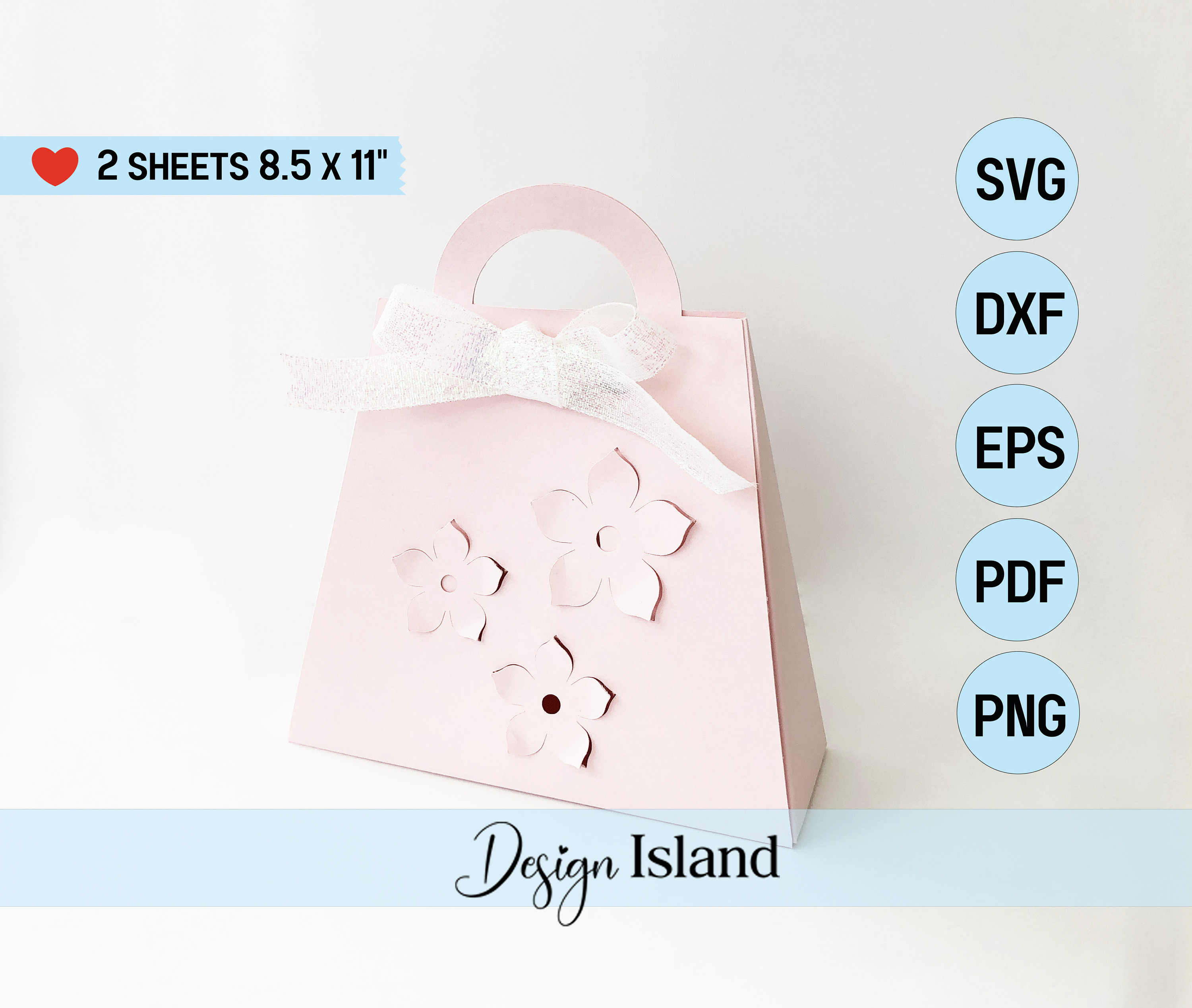 Gift Bag Template SVG Paper Bag Template SVG Pochette Gift - Etsy