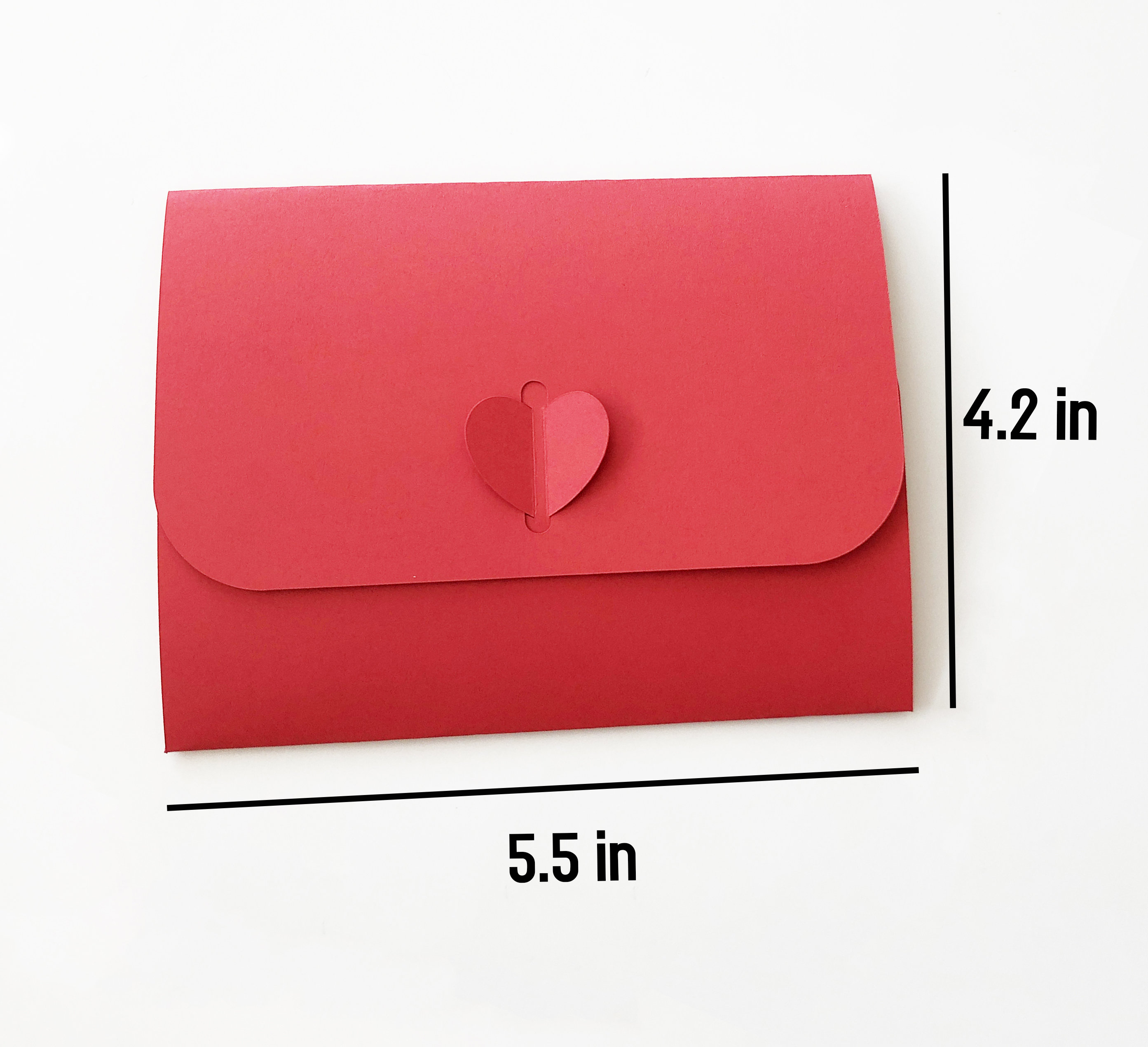 Heart Envelope Cut Files for Silhouette/ Cricut No Glue - Etsy