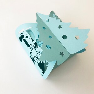 Christmas Tree Box SVG - Christmas Tree Gift Box Template - Twist Box ...