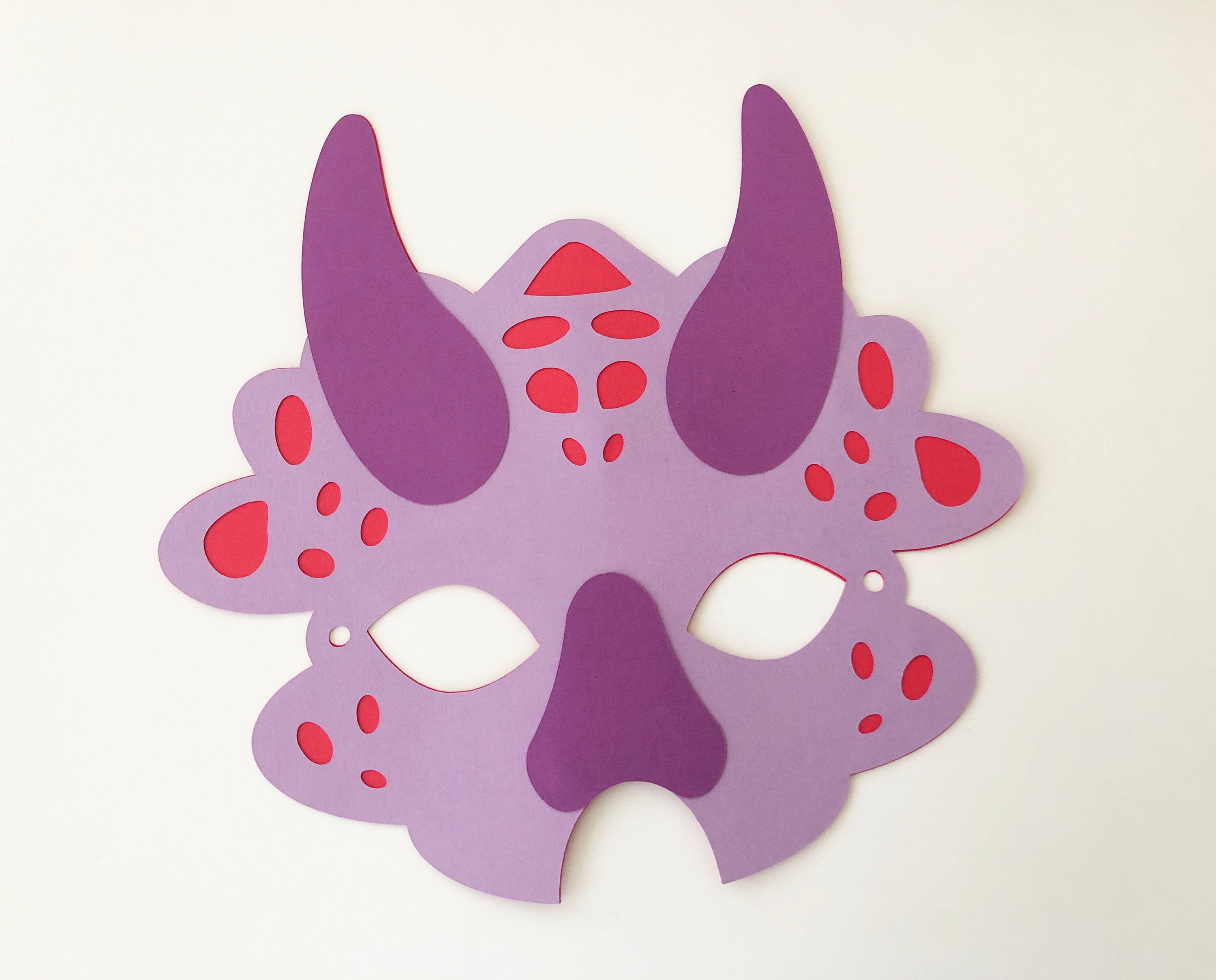 3D Layered Dinosaur Face Mask for Party Dinosaur Mask SVG - Etsy