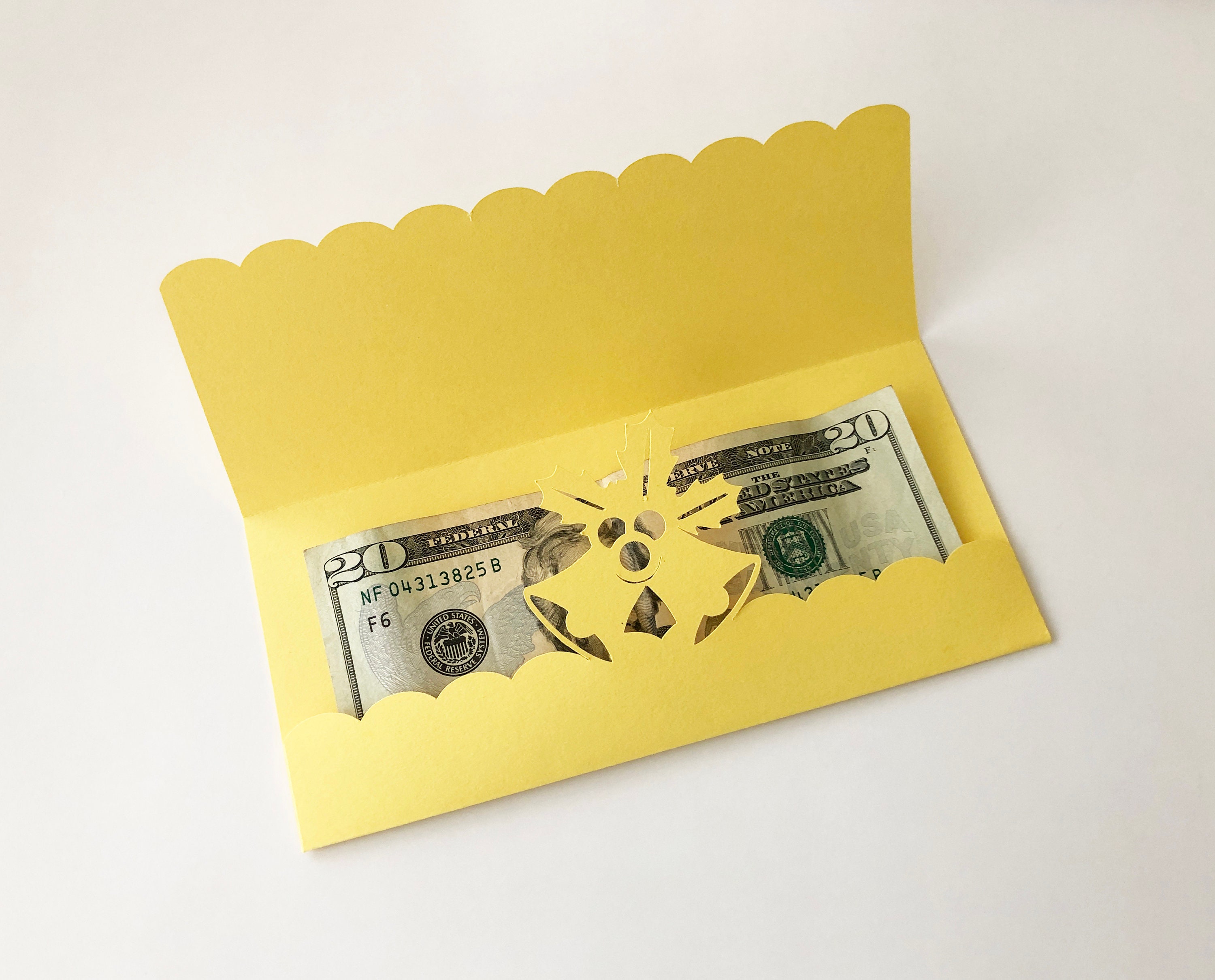 Christmas Money Holder Card Bundle SVG - Scallop Money Card SVG - Money ...