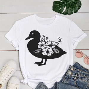 Floral Duck SVG - Duck SVG - Duck Flower Bouquet Svg - Floral Farm ...