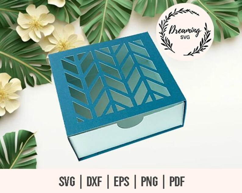 Drawer Box SVG Template - Slide Box Template - Jewelry Box Template ...