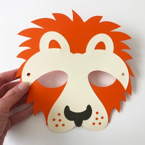 3D Layered Lion Face Masks for Party - Lion Masks SVG - Animals Props ...