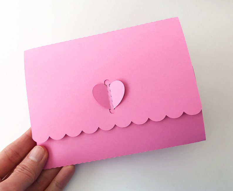 Heart Envelope Cut Files for Silhouette/ Cricut No Glue - Etsy