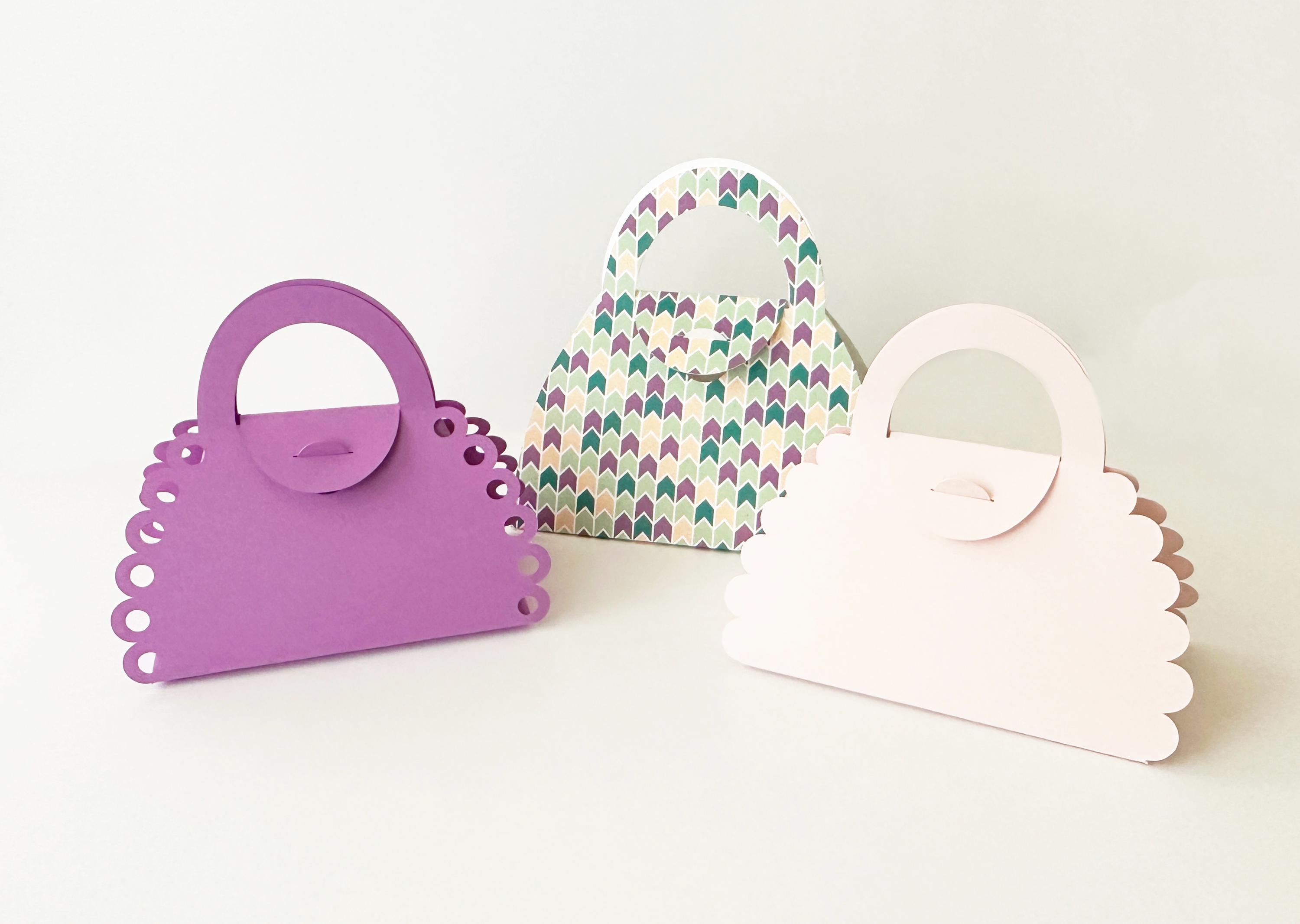 Purse Treat Box SVG - Paper Bag Template SVG - Pochette Gift Bag ...