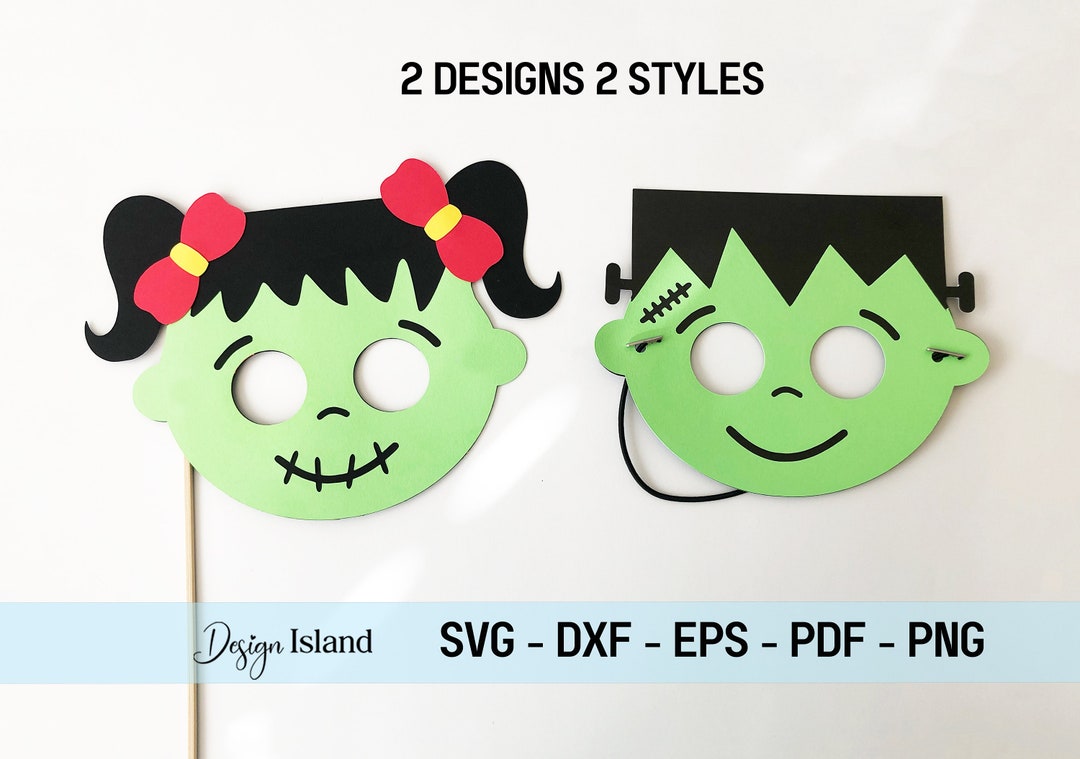 Halloween Mask SVG Bundle Frankenstein's Monster SVG 3D Layered ...