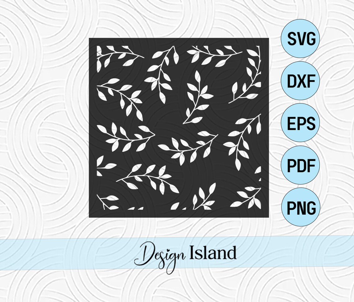 Tree Leaves Pattern SVG Leaf Pattern SVG Delicate Foliage - Etsy