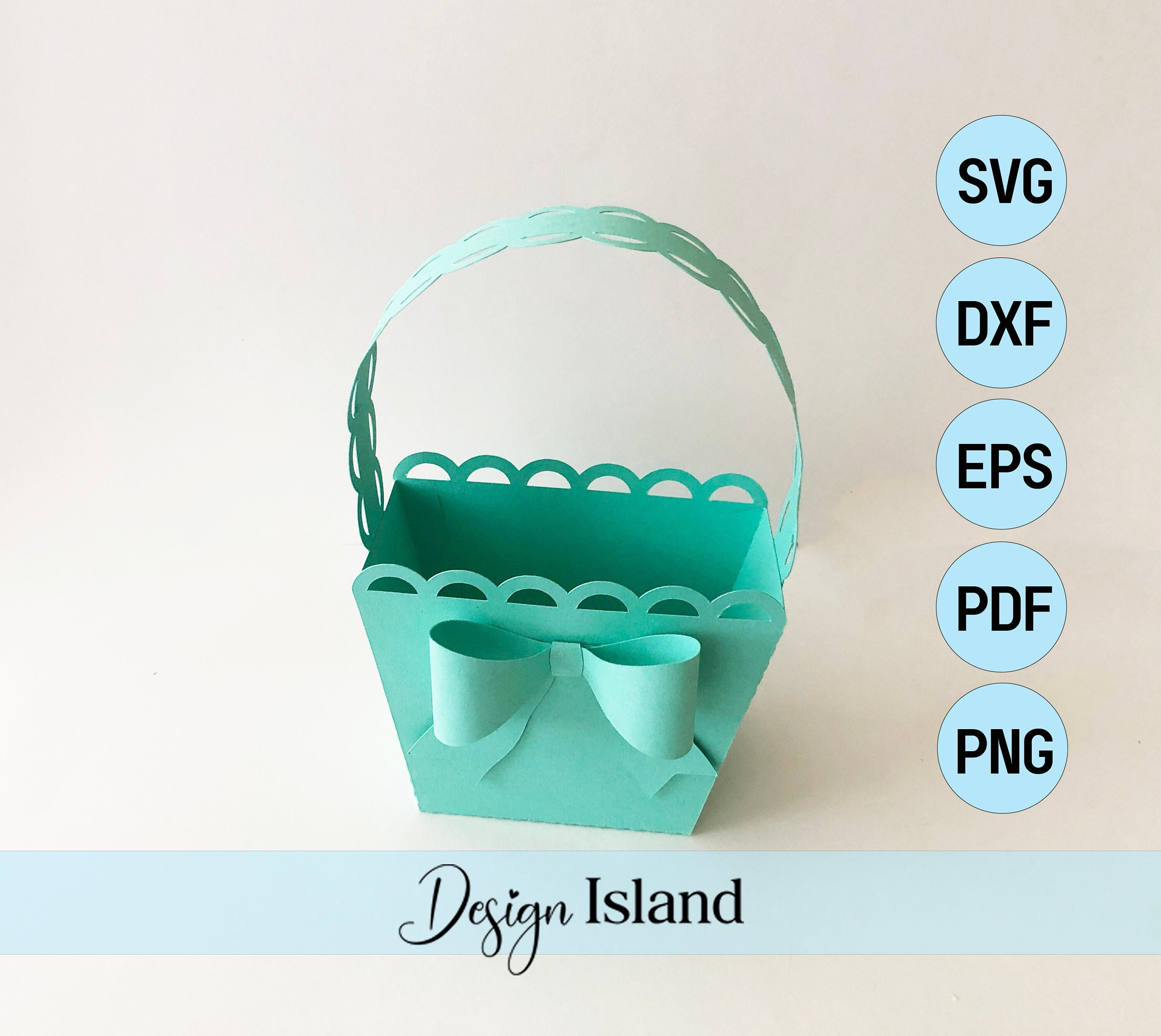 Bow Basket SVG Basket With Paper Bow SVG 3D Basket SVG - Etsy UK