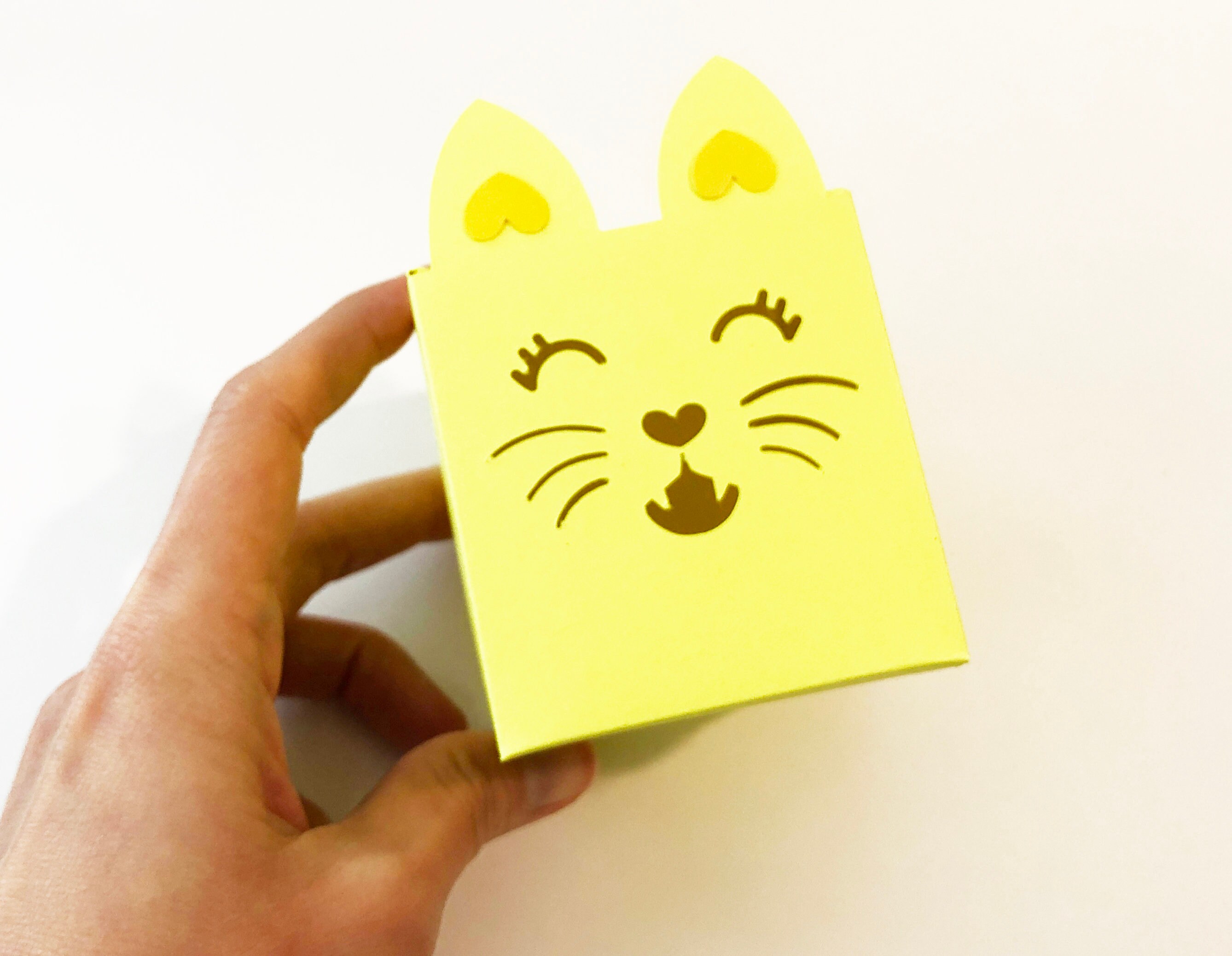 Cat Cube Box Digital Download SVG Cute Kitty Cat Box SVG - Etsy