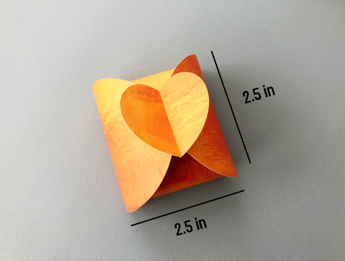 Heart Box SVG Heart Gift Box Template Heart Twist Box SVG - Etsy