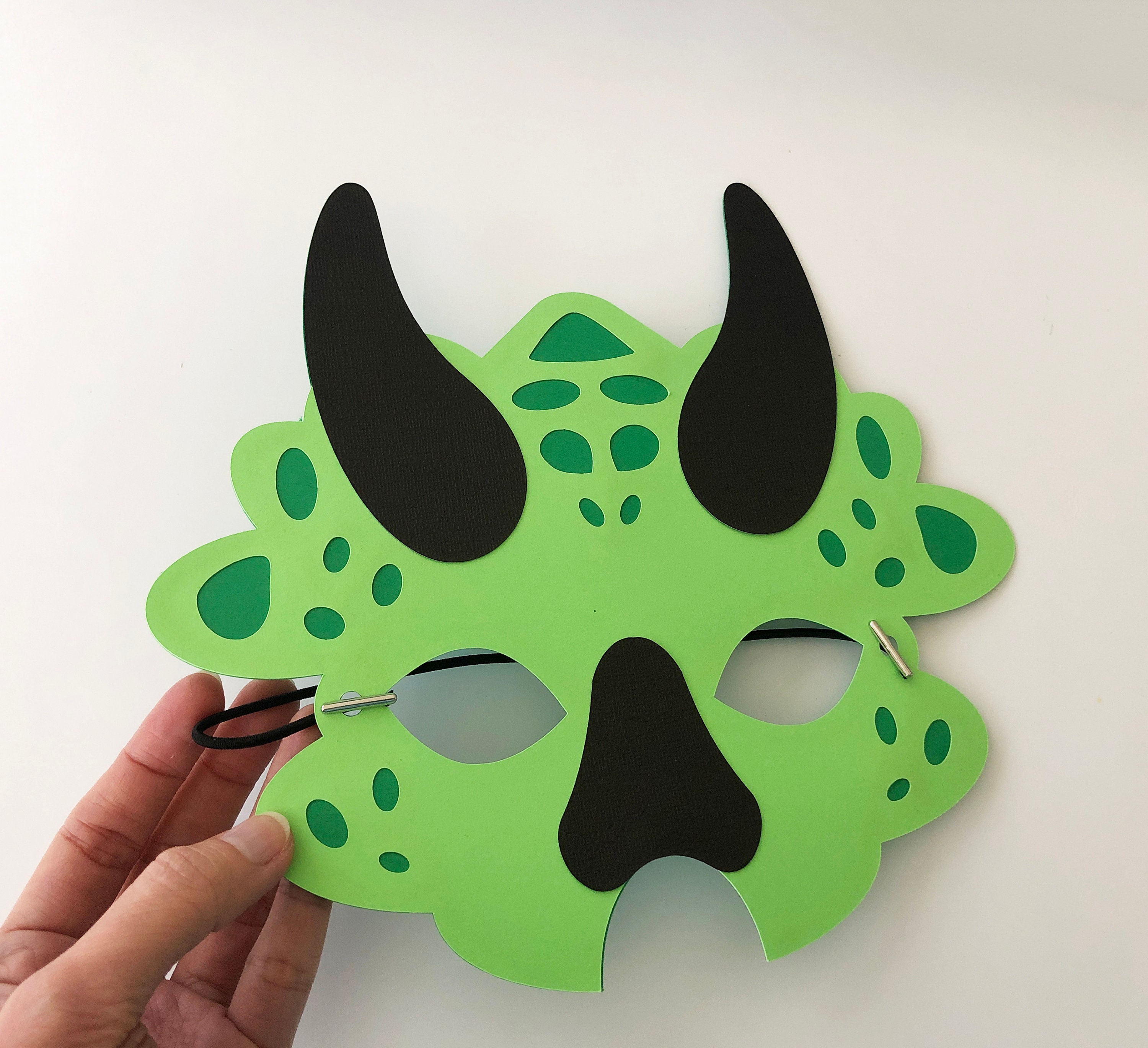 3D Layered Dinosaur Face Mask for Party - Dinosaur Mask SVG - Animals ...