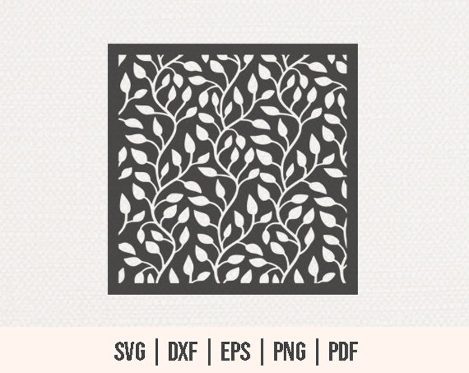 Leaves Seamless Pattern SVG - Leaf Pattern SVG - Foliage Pattern for ...