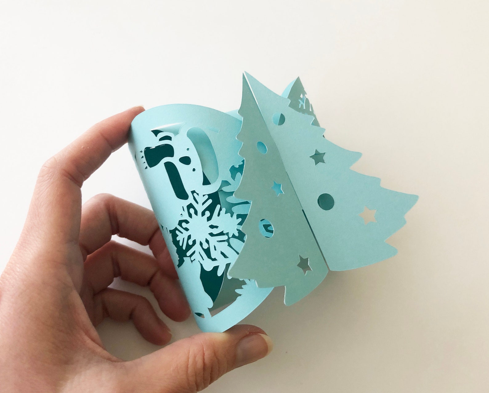 Christmas Tree Box SVG Christmas Tree Gift Box Template - Etsy