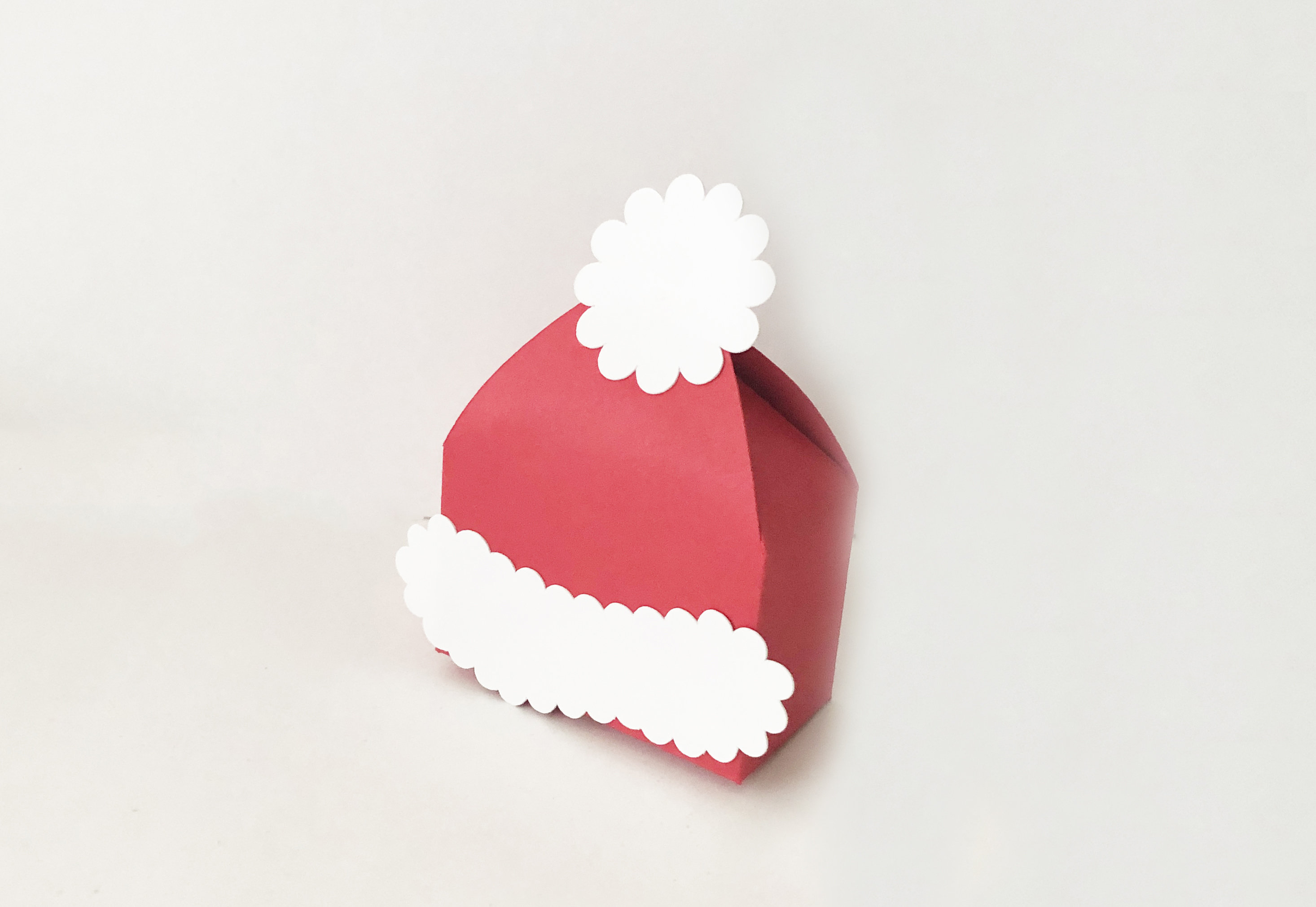 Santa Hat Box SVG - Santa Hat Gift Box Template - Christmas Gift Box ...