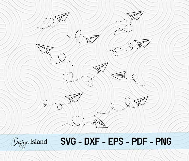 Paper Airplane SVG Paper Airplane Bundle SVG Plane Route - Etsy