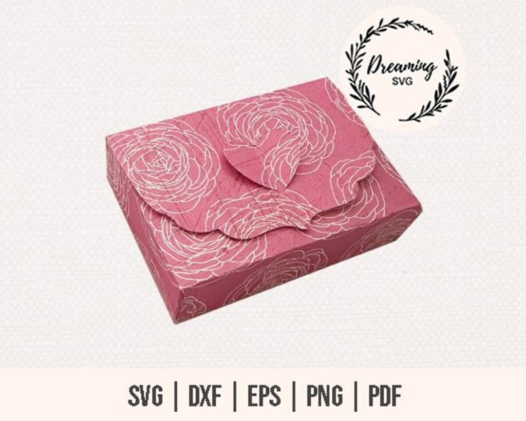 Heart Box SVG - Heart Gift Box Template - Heart Twist Box SVG - Party ...