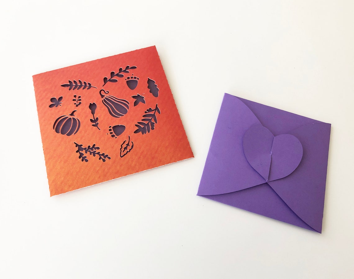 Heart Envelope Cut Files for Silhouette/ Cricut No Glue - Etsy