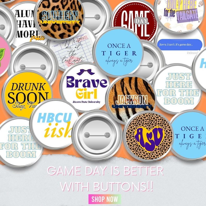 Gameday Buttons Small - Etsy