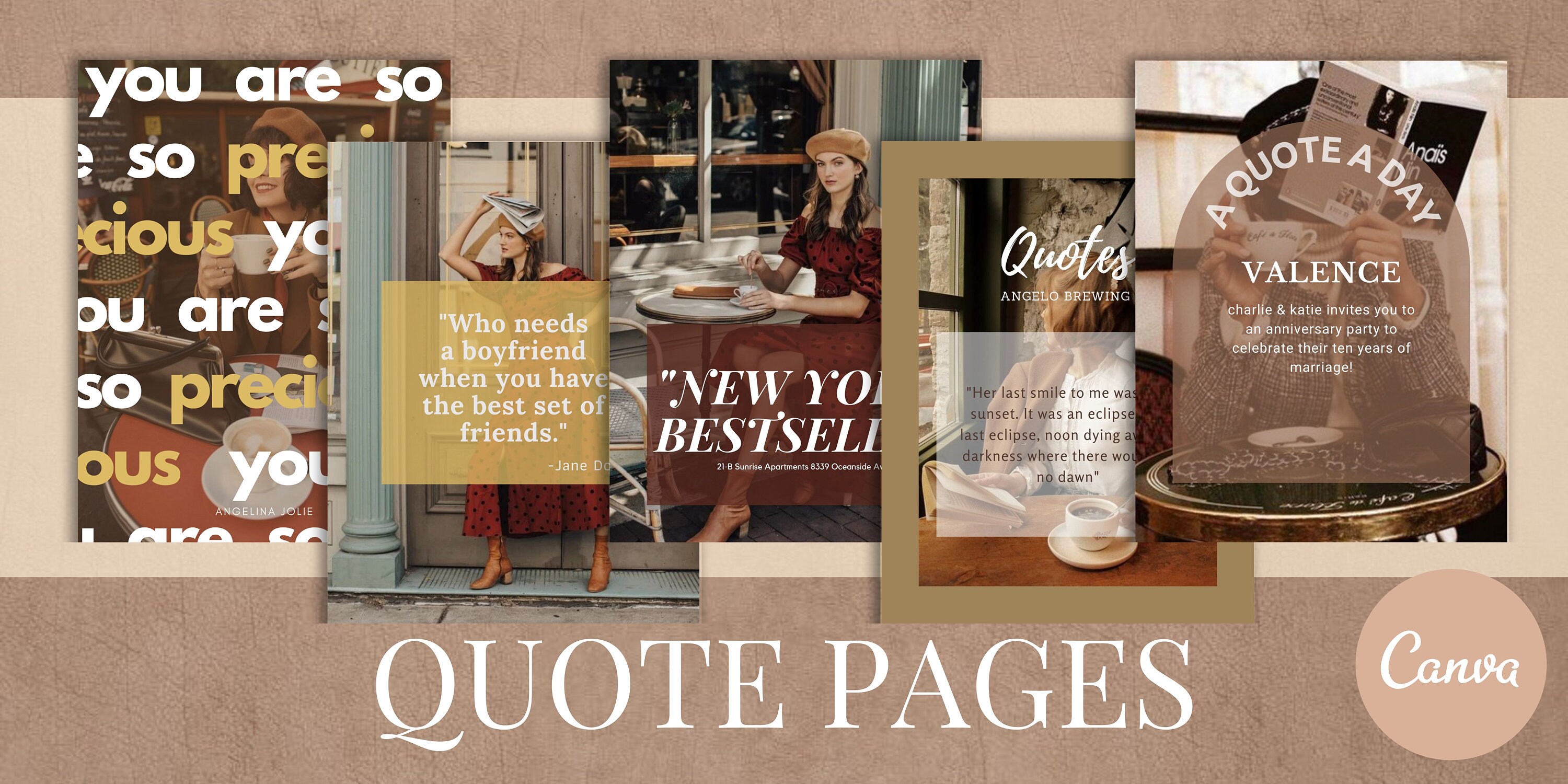 60 Editable Modern Elegant Aesthetic Canva Templates for - Etsy