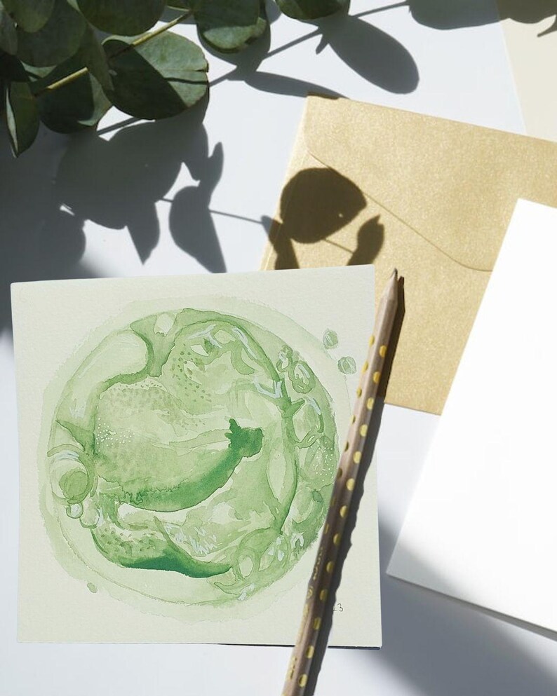 Personalised Embryo Watercolour Painting, Hand-painted IVF Keepsake ...