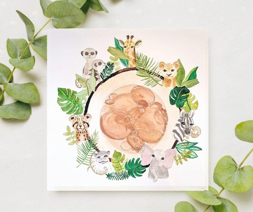 Custom IVF Embryo Watercolor Art – Personalised Fertility Gift, Embryo ...