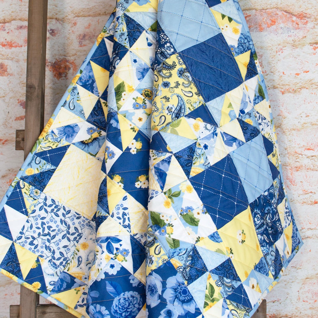 True Fabrics - Spring Fling - Quilt Kit - Sunshine Blooms (56" X 70 ...