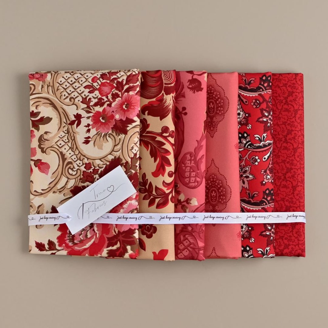 True Fabrics - En Rouge - Quilting Fabric by the Yard - Etsy