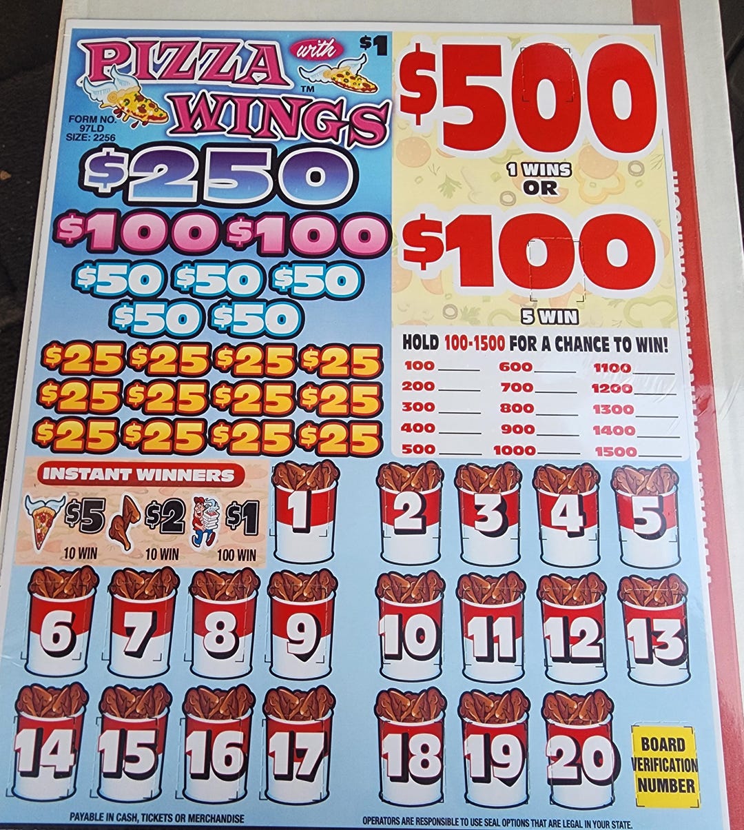 New Small Various Titles Pick Window Cash-board for Amusement Use Only ...