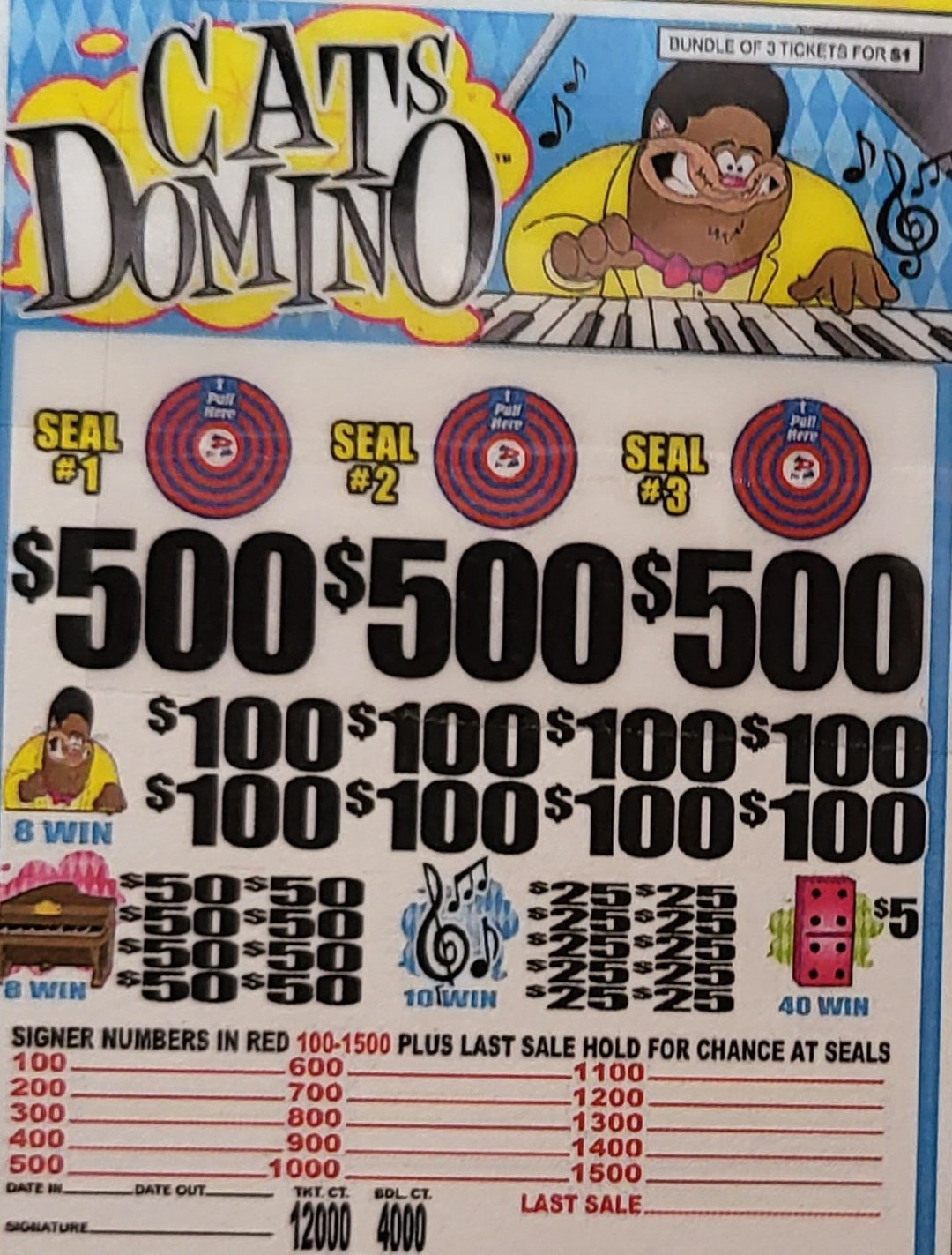 Cats Domino Jar Holder Titles Will Vary for Amusement Use Only - Etsy