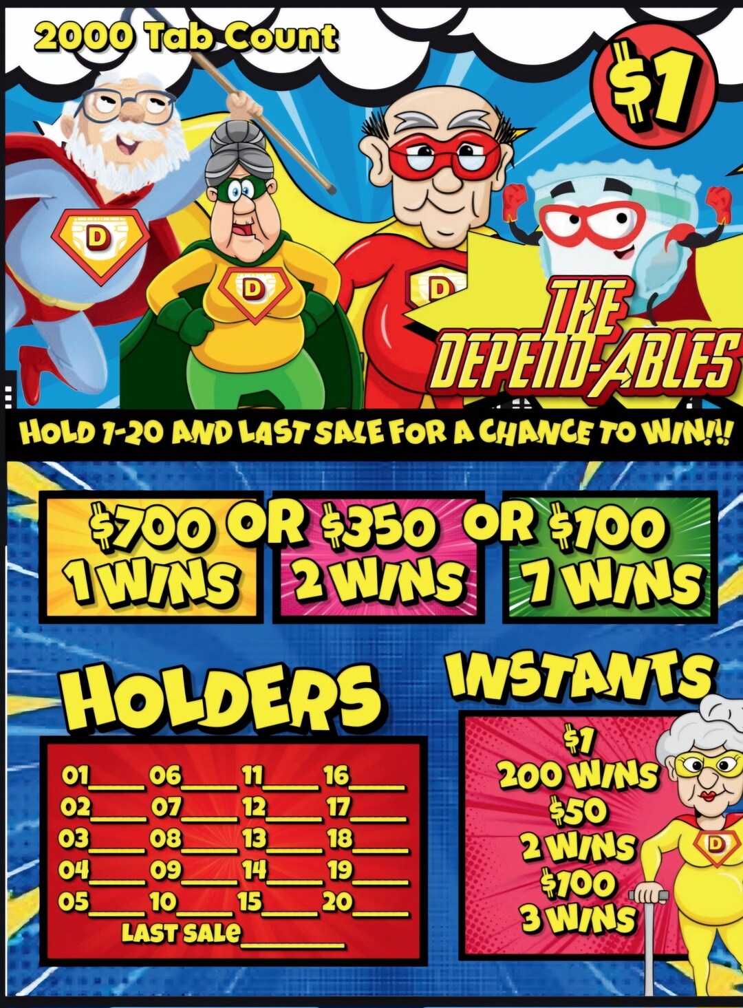 The Dependables Holder Ticket for Amusement Use Only - Etsy