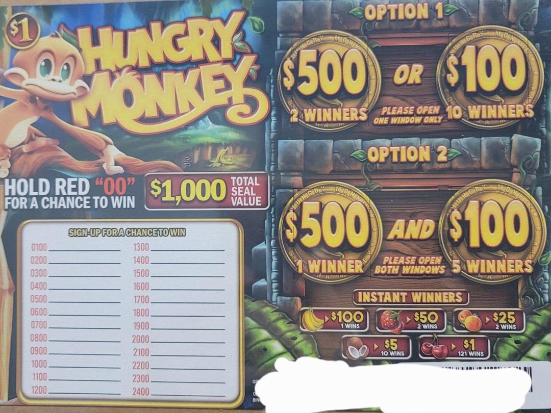 Hungry Monkey Holder Ticket for Amusement Use Only - Etsy