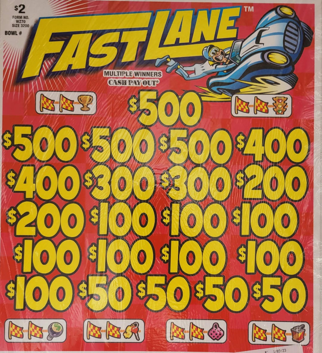 Fast Lane, Drink Slinger Instant Ticket for Amusement Use Only Titles ...