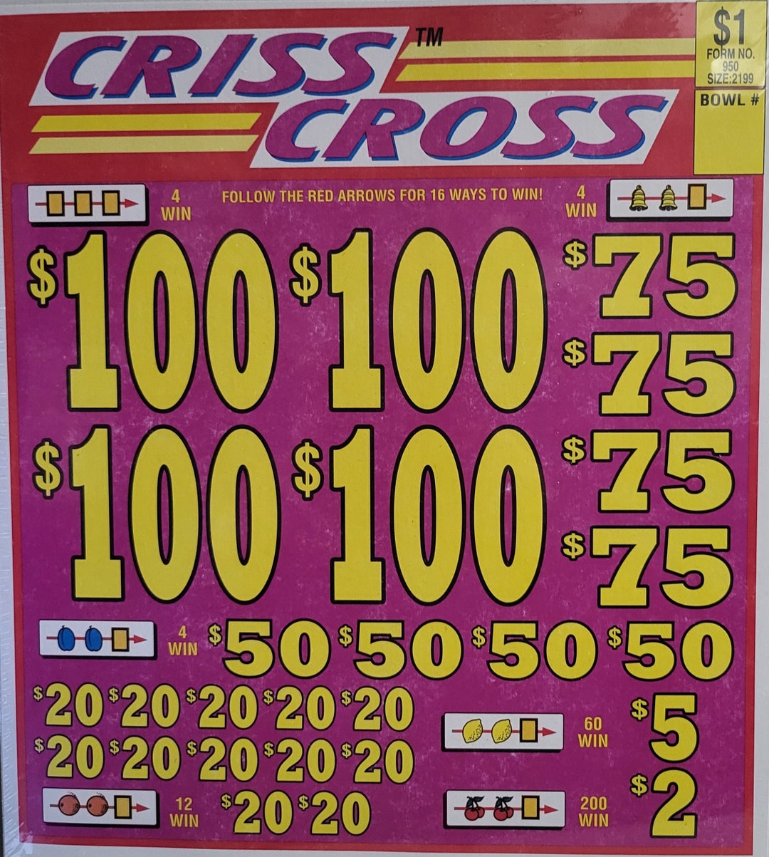 Criss Cross Instant Ticket for Amusement Use Only - Etsy