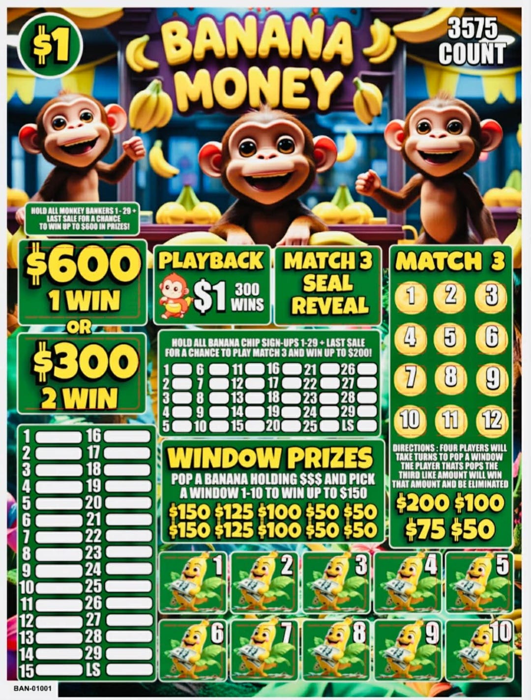 Banana Money Custom Cash-board Holder Ticket for Amusement Use Only - Etsy