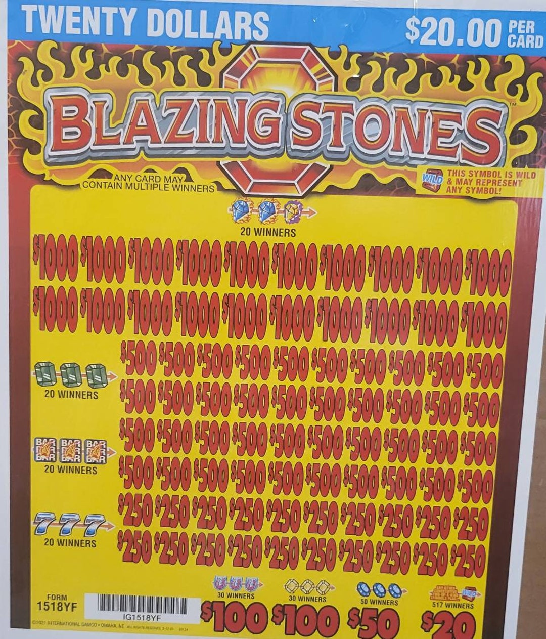 Blazing Stones Ticket for Amusement Use Only - Etsy