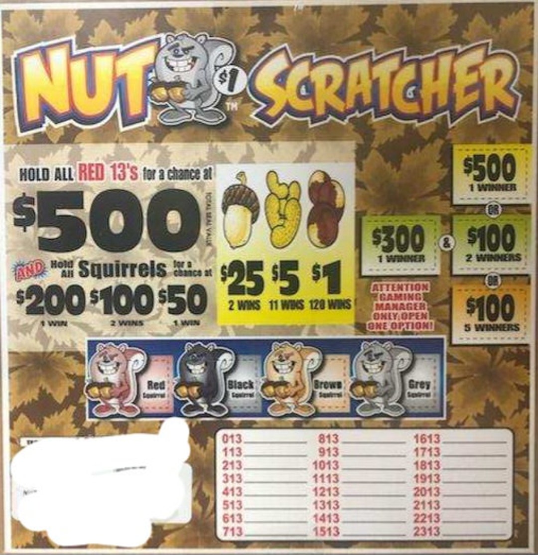 Nut Scratches Holder Ticket for Amusement Use Only Titles Will Vary - Etsy