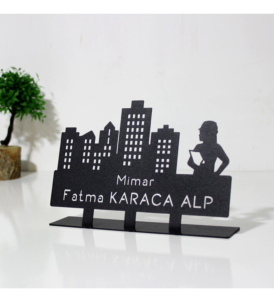 Architect Custom Metal Nameplate: Elegant Office Desk Decor - Etsy